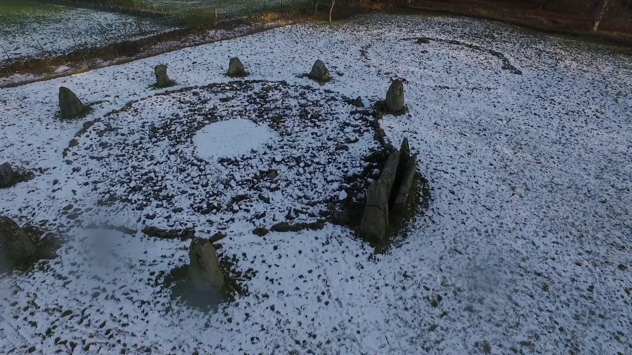 DJI Phantom 3 Advanced Drone Loanhead of Daviot Stone Circle - YouTube