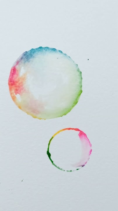 Come And Paint Watercolour Bubbles With Me! - YouTube