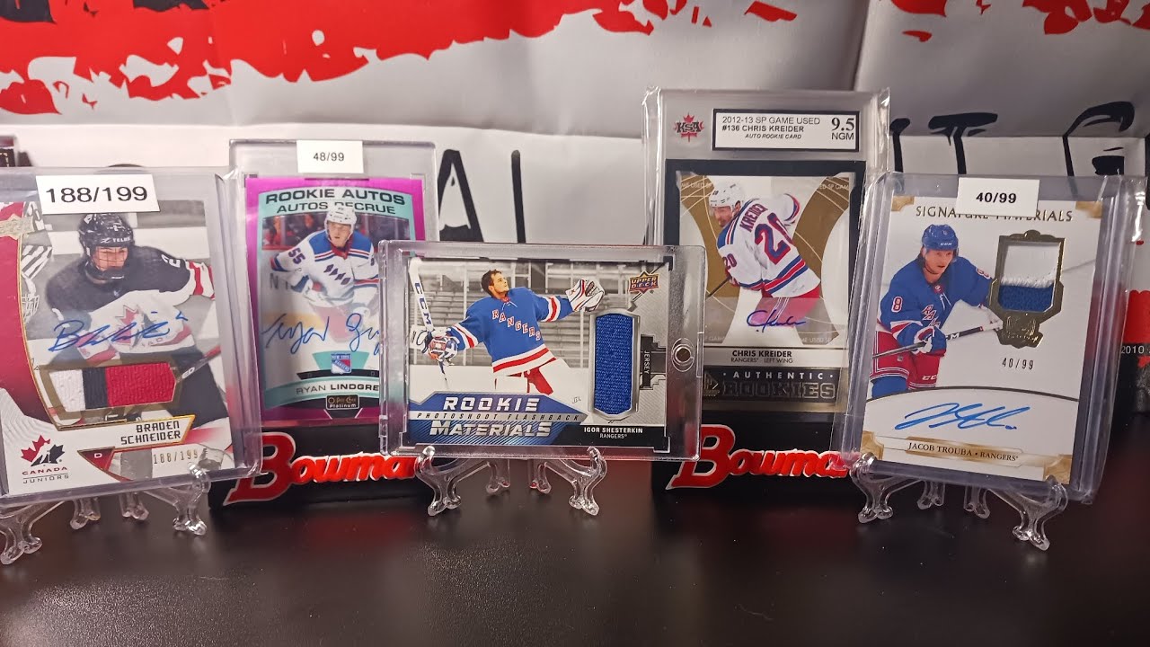 New York Rangers Card Collection Part 1 - YouTube
