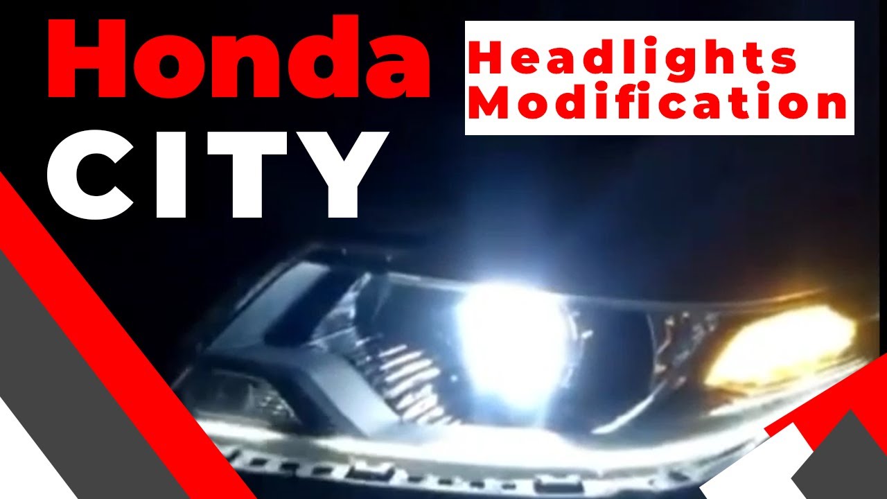 Honda City || Headlights Modification || Car Essential #hondacity - YouTube