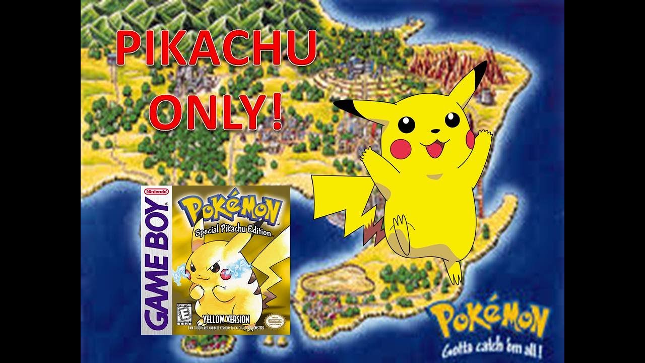 Pikachu vs The Kanto Region! Pikachu Solo Challenge: Pokemon Yellow ...