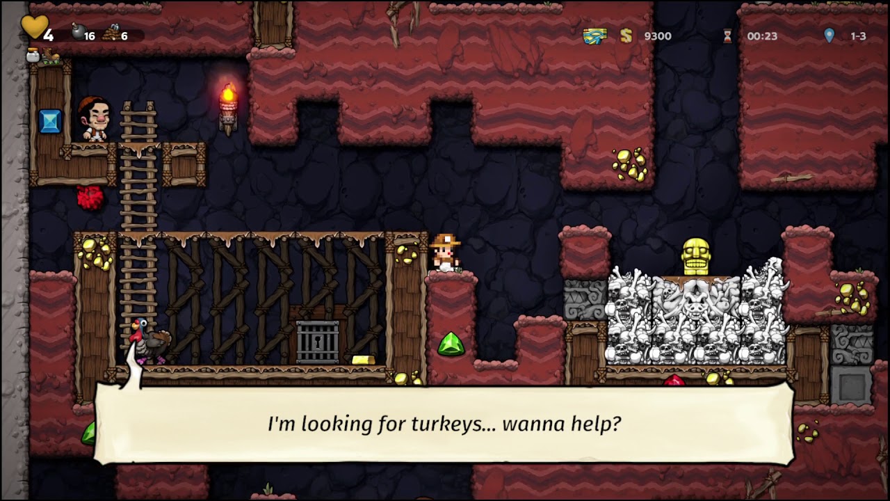 Spelunky 2 How to: kill yang with sticky bombs - YouTube