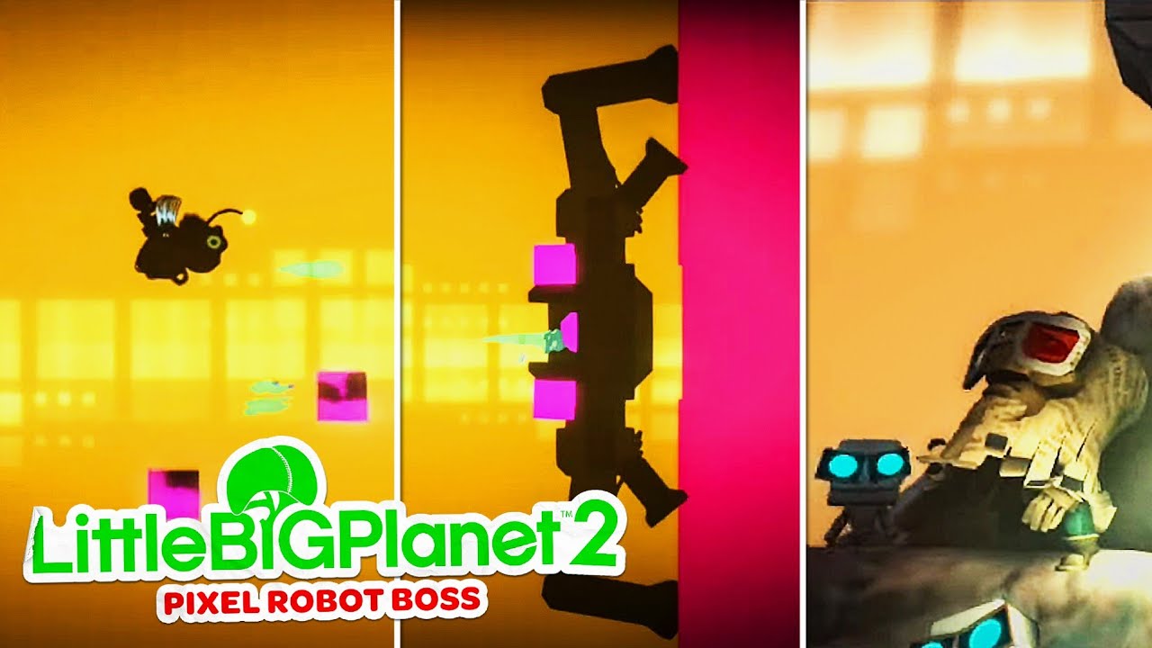 LittleBigPlanet 2 Pixel Robot Boss - YouTube