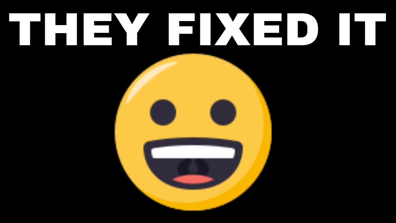 They fixed it! - YouTube