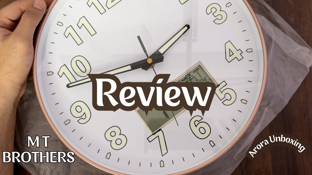 M T BROTHERS 2-in-1 Wall Clock Unboxing & Setup | 29 5 cm X 29 5 cm ...