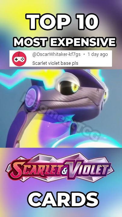 Top 10 most expensive cards in Scarlet And Violet Base Set #pokemon # ...