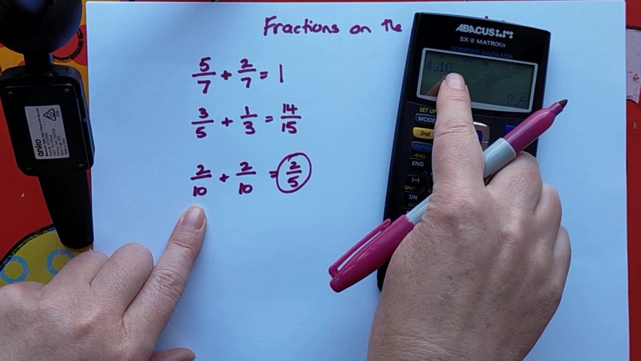 11. Fractions on the Calculator - YouTube