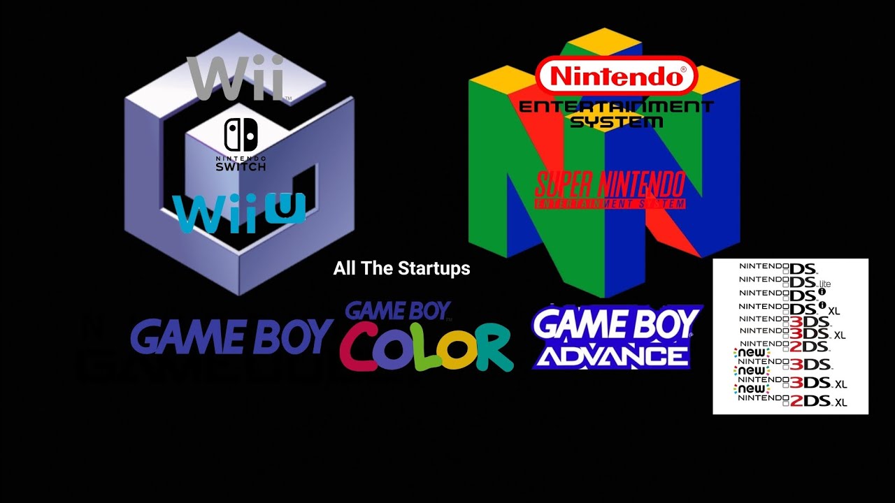 All The Nintendo Startup Screens (1985-2017) - YouTube