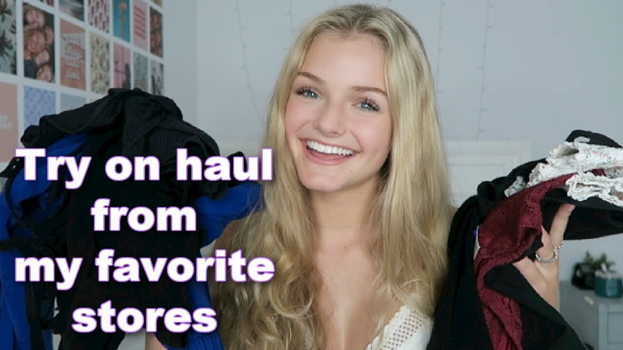 Try On Clothing Haul from My Favorite Stores - YouTube