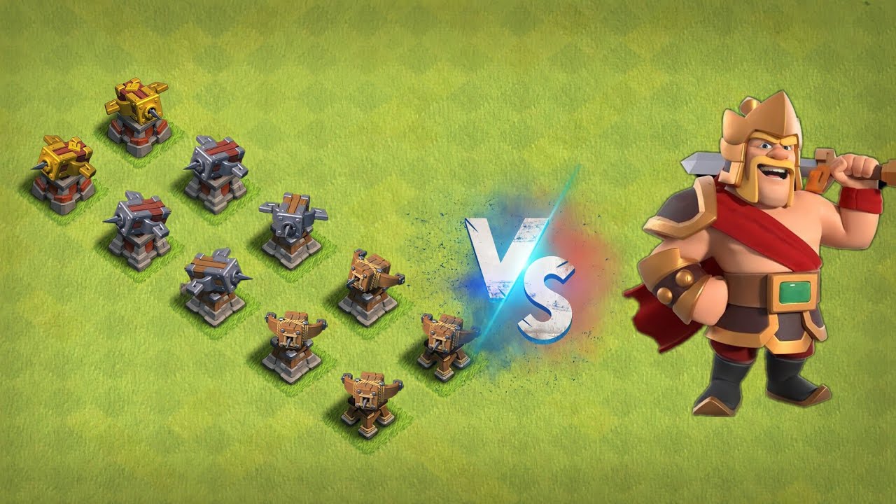 Max King Vs All Level Spear Thrower From Clan Capital | COC - YouTube