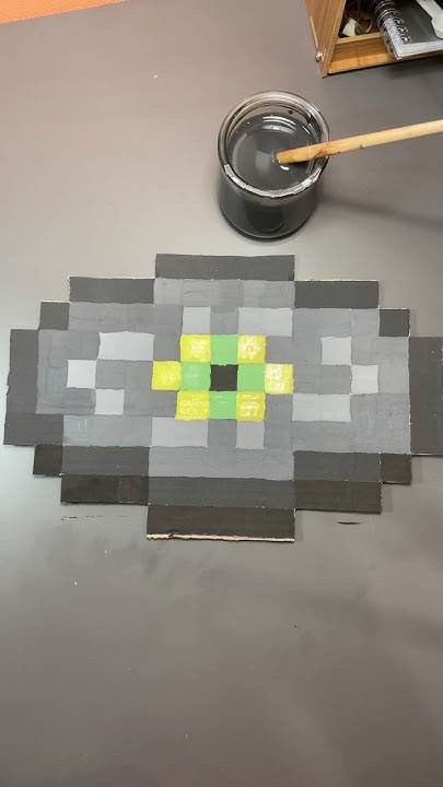 Пластинка из майнкрафта #украшениеинтерьера #minecraft #art # ...