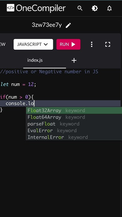 JavaScript Program to Check if a number is Positive | Positive or Negative number | WebX Learner ...