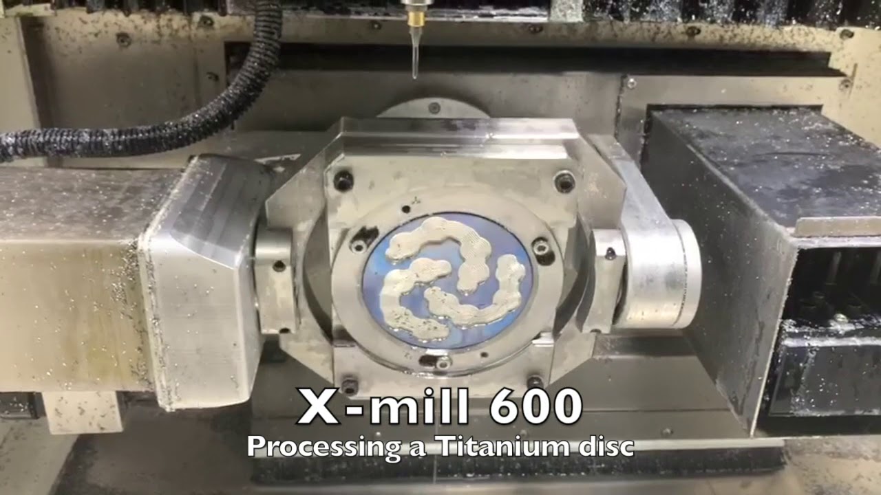 Processing a Titanium disc｜600 Milling Machine - YouTube