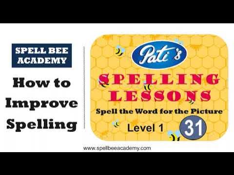 Spelling Lessons : Tests/Quiz : Level 1 - 31 - Spell Bee Words - How to ...