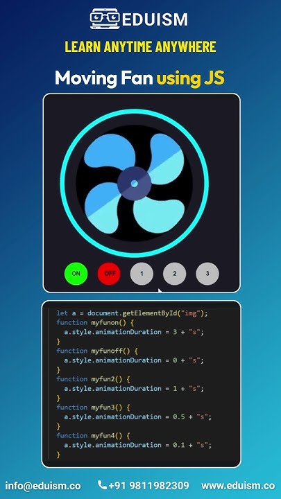 Moving Fan Using Js Coding Javascript Js Programminglanguage Html Css Cssbeginners Ai
