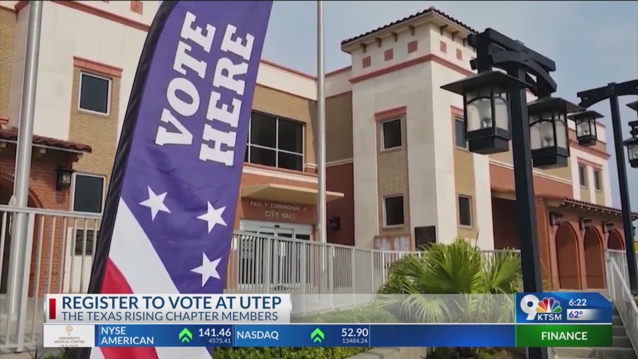 Register to vote at UTEP on Tuesday - YouTube