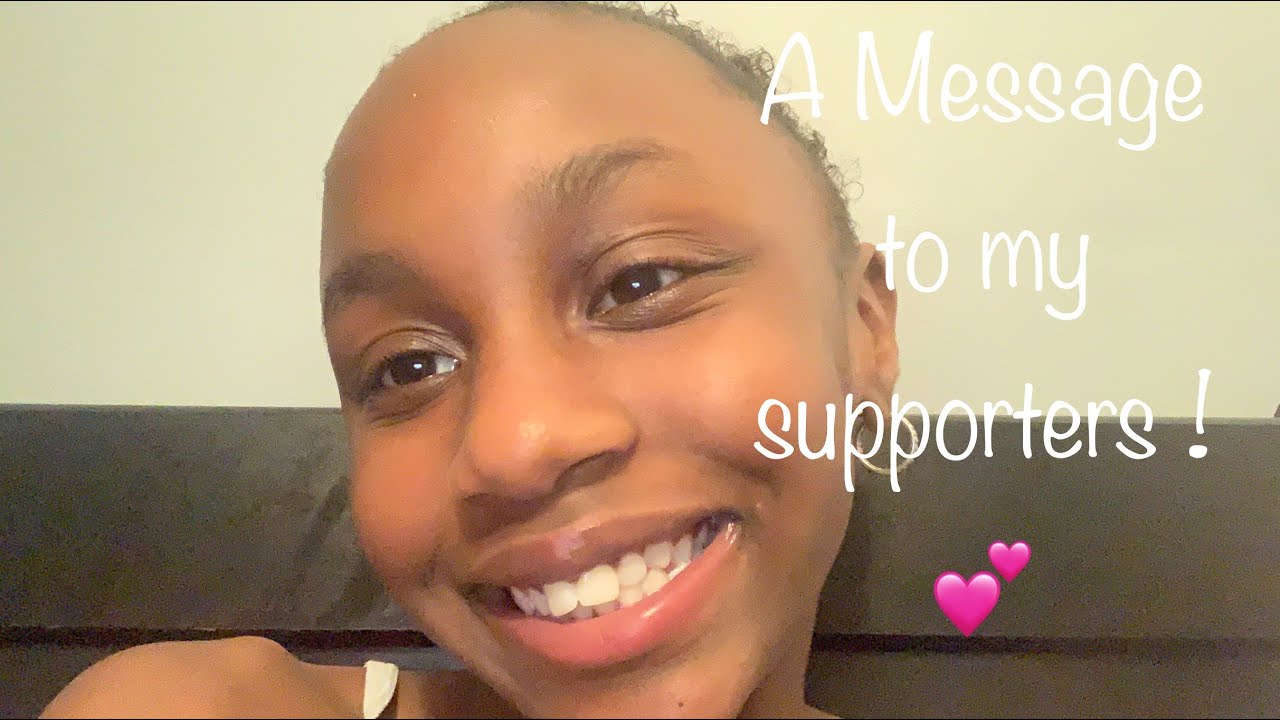 a message to my supporters !💕 - YouTube