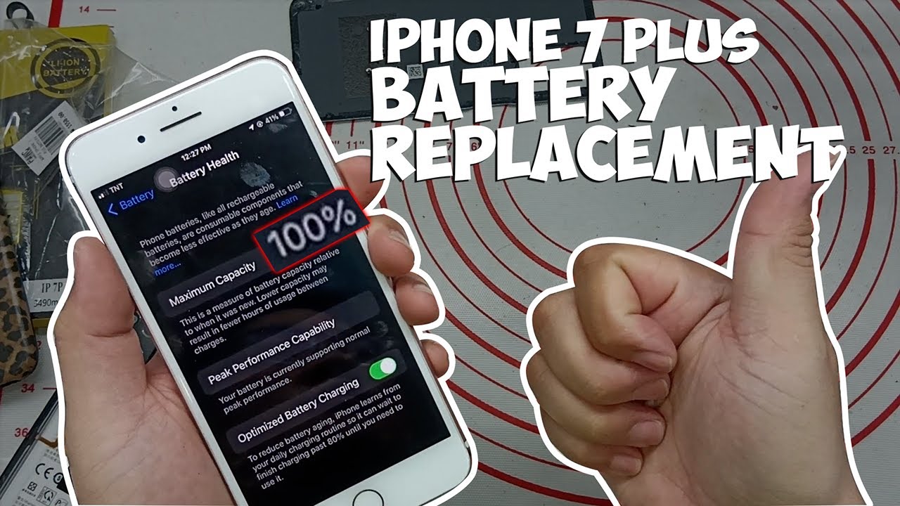 How to replace iPhone 7 Plus Battery - YouTube