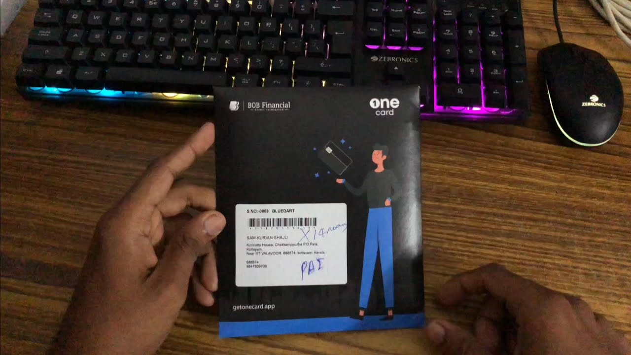 One card metal card unboxing - YouTube