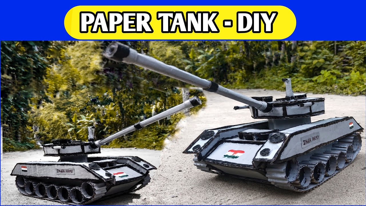How to Make Army Tank From Cardboard | 3D model | Fighter Tank - YouTube