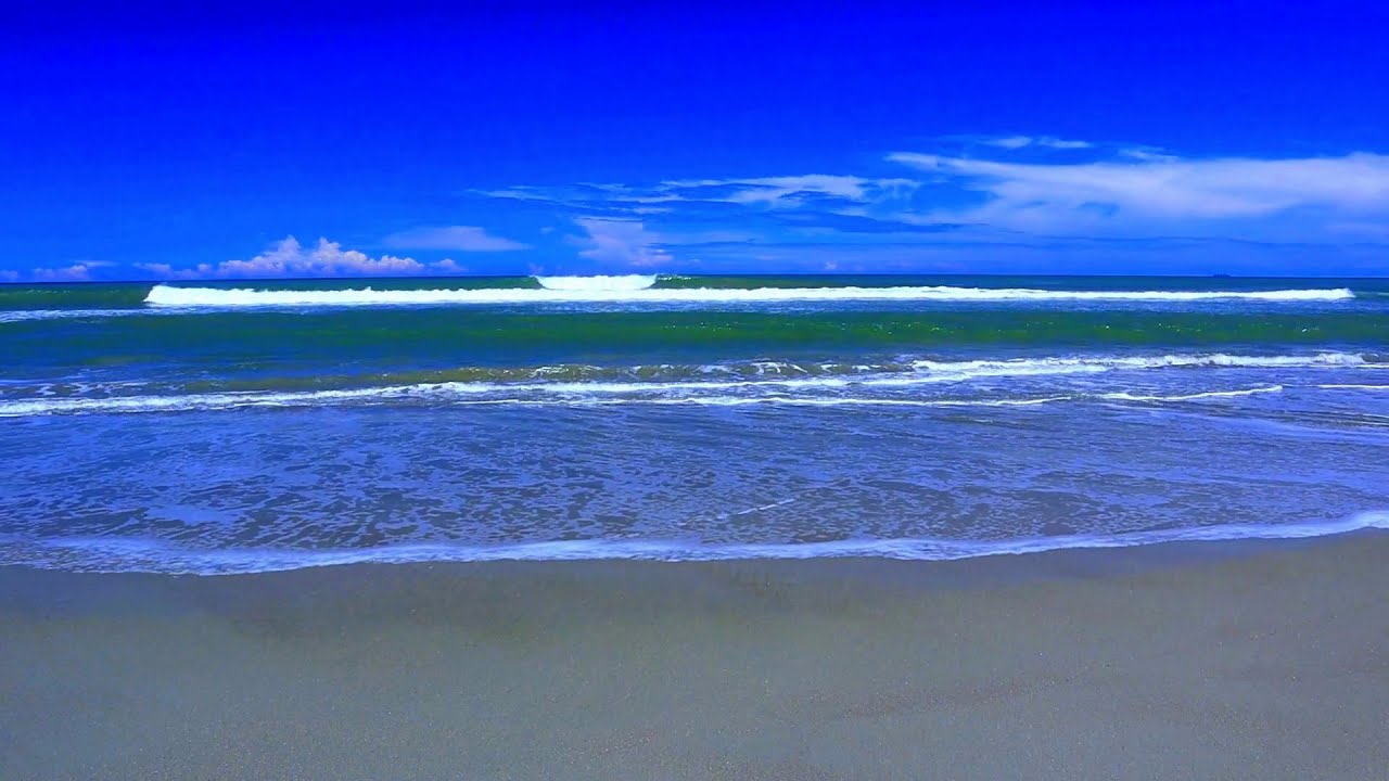 Tropical beach ambience for relax | Blue sky | focus, study, sleep ...