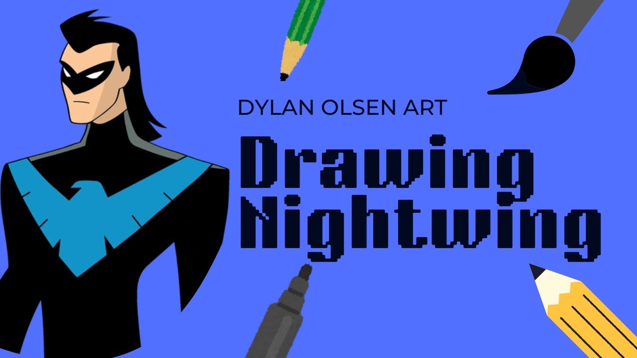 How to Draw Nightwing from the DC Universe - YouTube