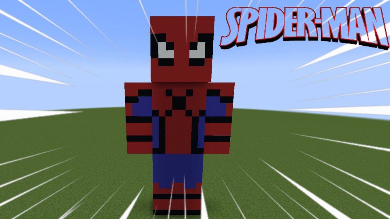 Como Hacer la Estatua de SPIDERMAN EN MINECRAFT!!!! - YouTube