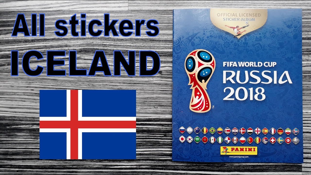 Complete ICELAND stickers in Panini FIFA World Cup Album "Russia 2018 ...
