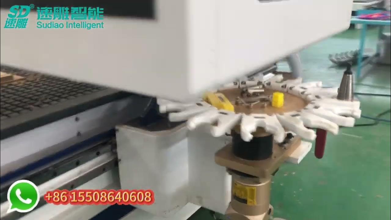 SUDIAO 5x10ft Carousel ATC CNC With Boring Head Sent To Canada - YouTube