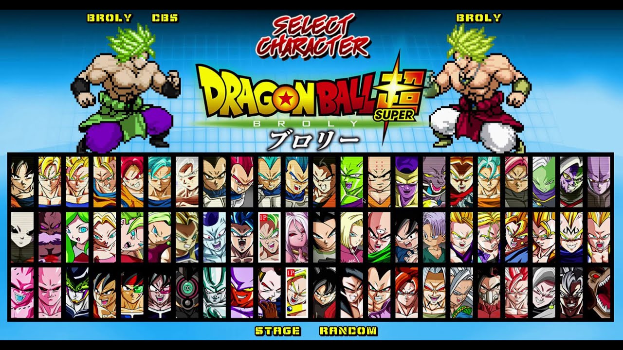 Broly DBZ vs Broly DBS - Dragon ball Super Mugen - YouTube