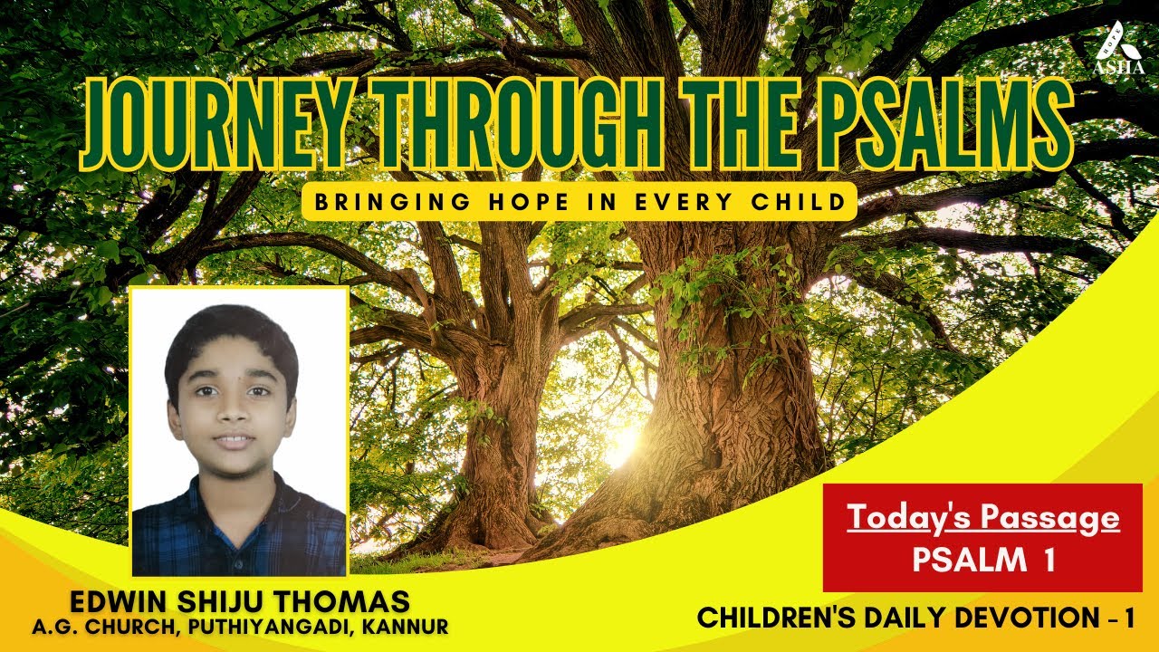 Psalm 1 By Edwin Shiju Thomas (Journey Through the Psalms - Day 1 ...