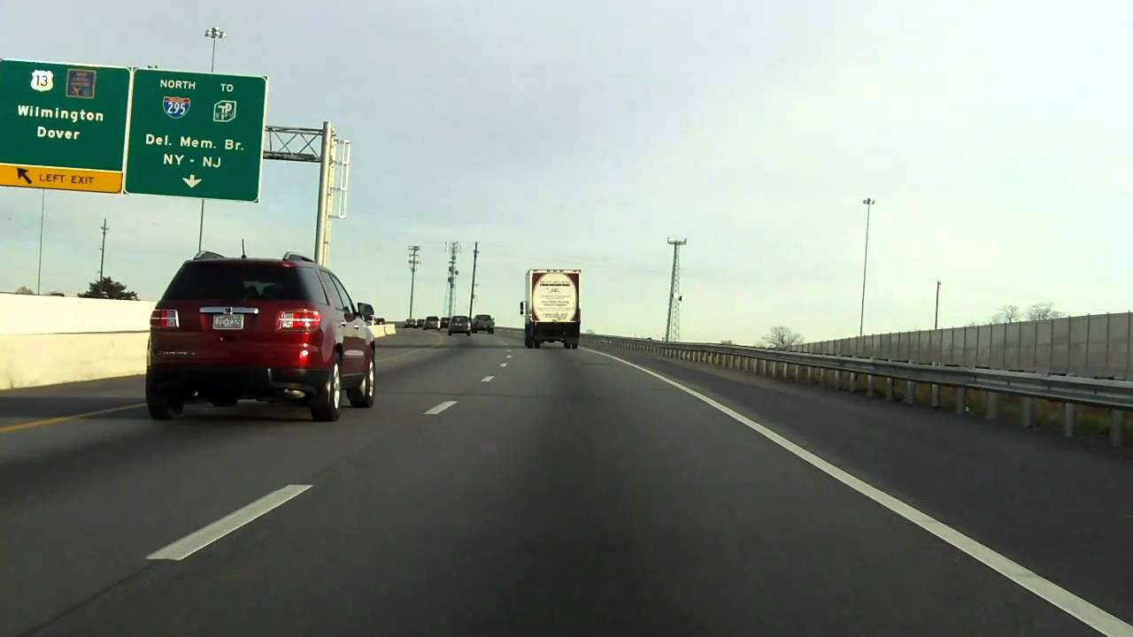 Delaware Turnpike (Interstate 295) northbound - YouTube