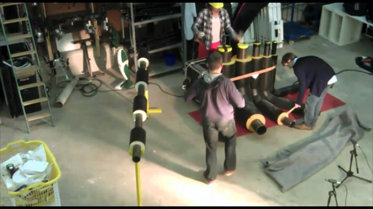 drumming on isoplus pipes (trial) - YouTube