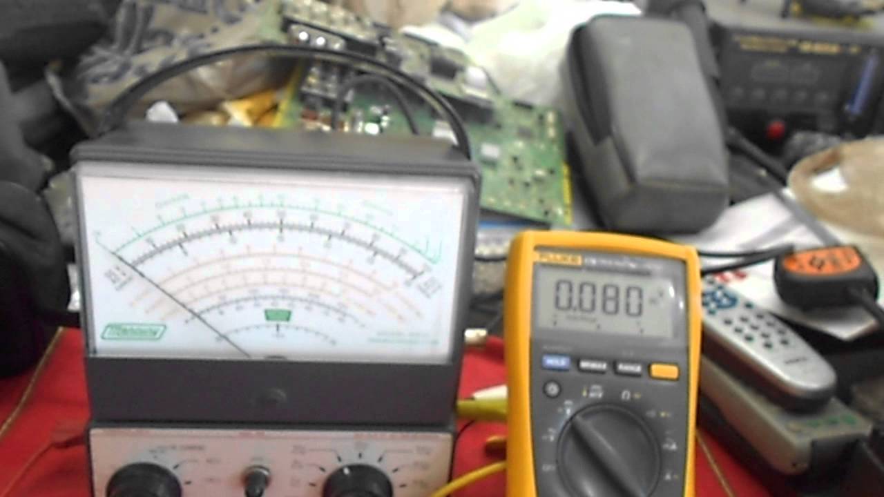 VTVM Mercury 4000 50 Years Old vs FLUKE 179 - YouTube