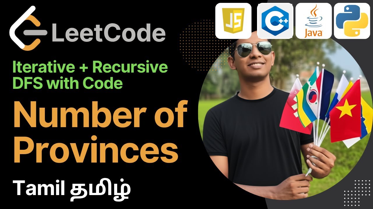 Number of Provinces : LeetCode Tamil தமிழ் POTD | LeetCode 547 - YouTube