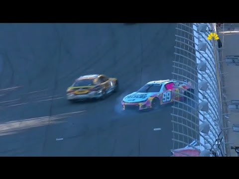 DANIEL SUAREZ CRASH - 2023 BANK OF AMERICA ROVAL 400 NASCAR CUP SERIES ...