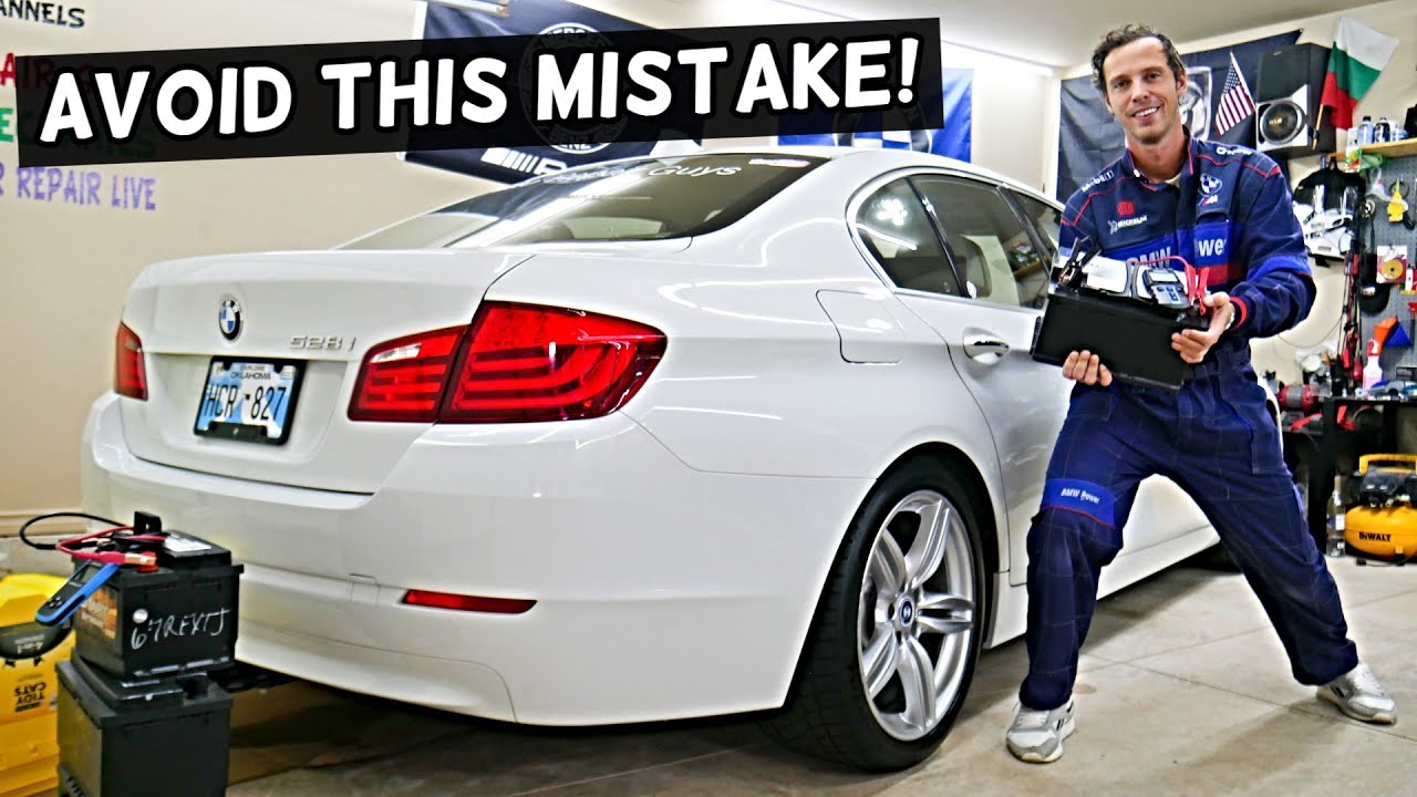 How To Replace Car Battery, Battery Replacement BMW F10 F11 520i 528i ...