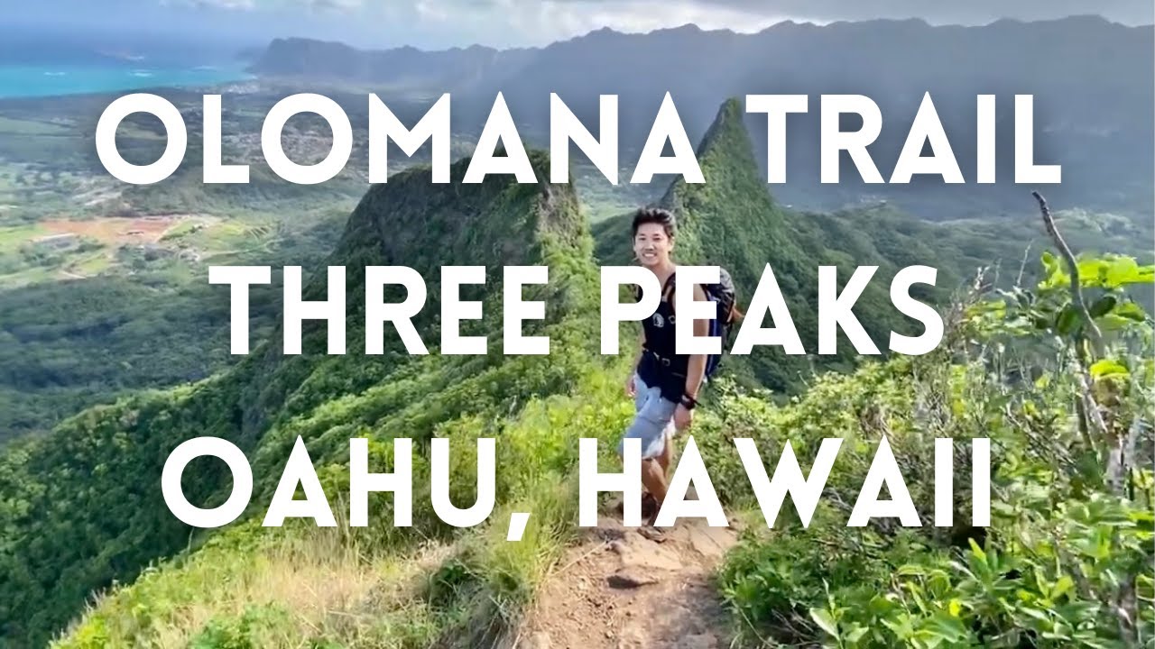 Olomana Trail - Three Peaks Trail - Oahu, Hawaii 4K - YouTube