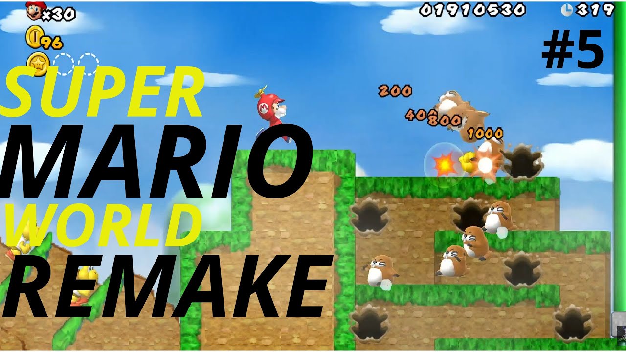 SUPER MARIO WORLD REMAKE - QUARTO MUNDO COMPLETO 100% - YouTube