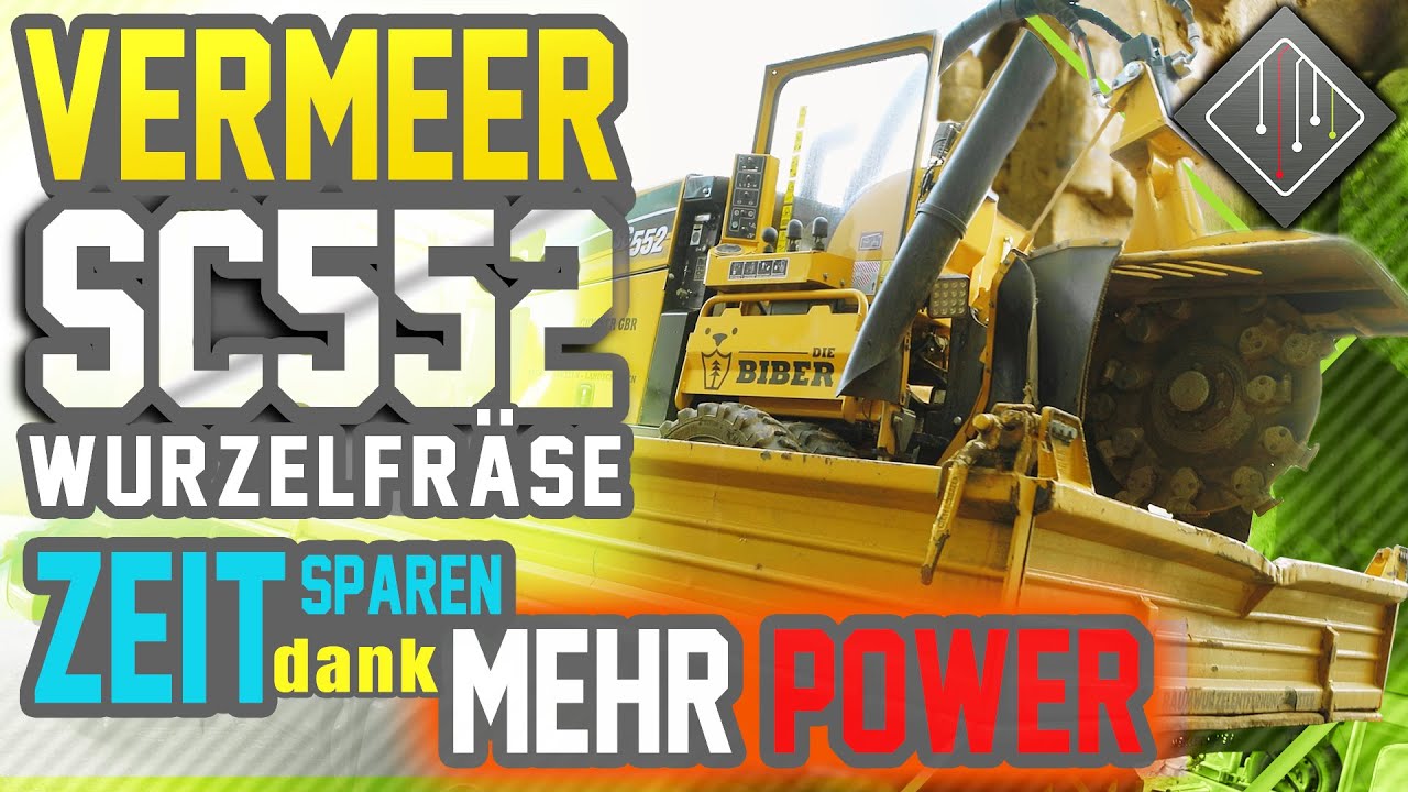 Vermeer SC552 Wurzelfräse | Schneller voran kommen mit unserer ...