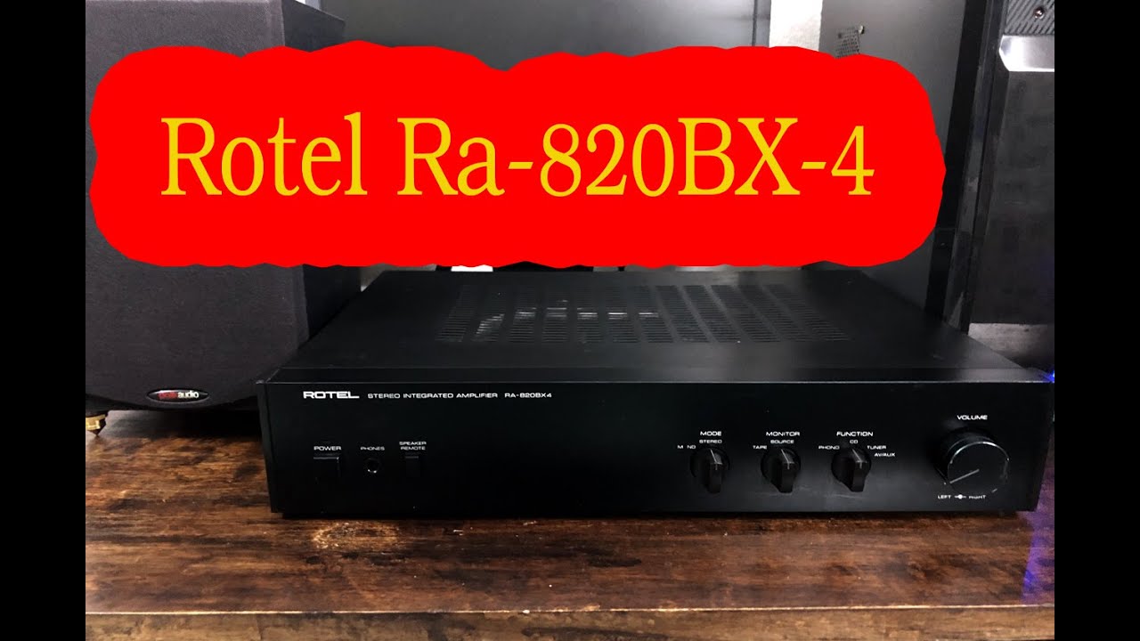 restoration Rotel RA-820 BX4 - YouTube