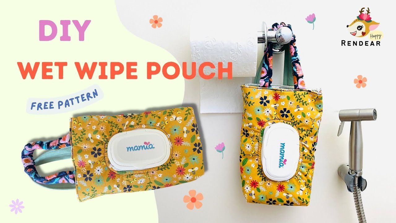 DIY Sewing BABY Wet wipe pouch | Quick project | HappyRendear - YouTube