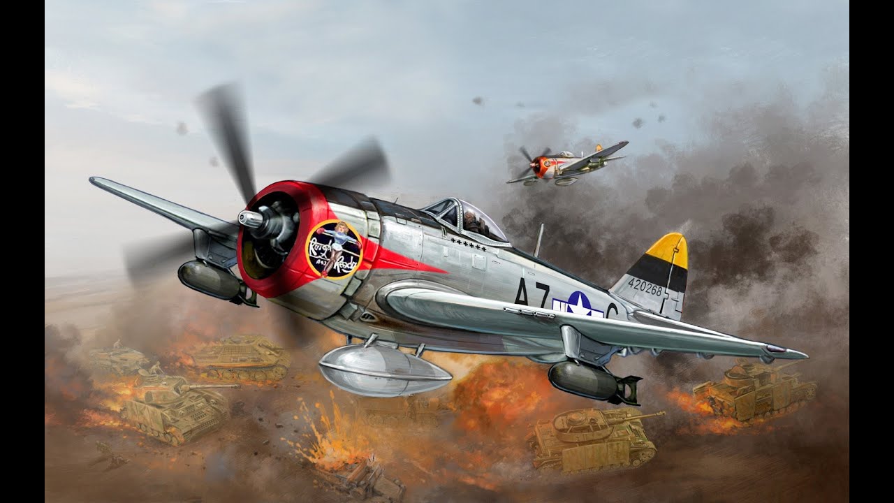 Republic P-47 Thunderbolt - YouTube