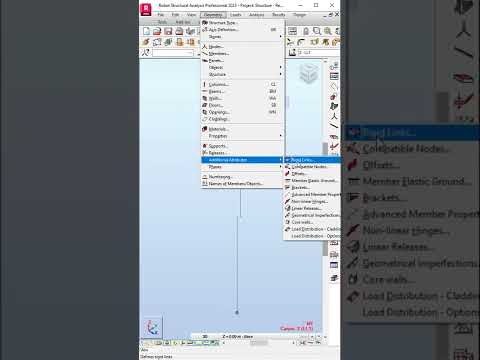 Rigid Link in Robot Structural Analysis Professional #Shorts - YouTube