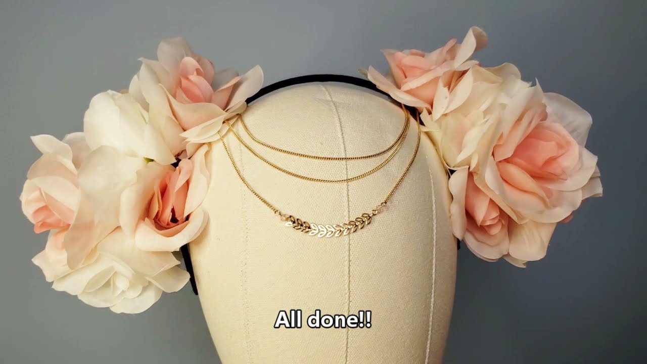Crafting with Cosplay Fabrics - EP. 77 - DIY Flower Headdress - YouTube