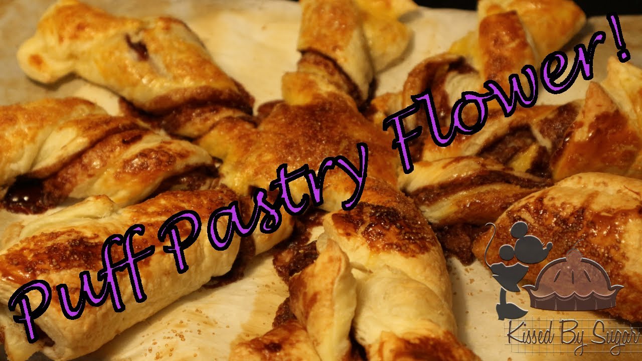 Puff Pastry Flower - How to make a delicious dessert - YouTube