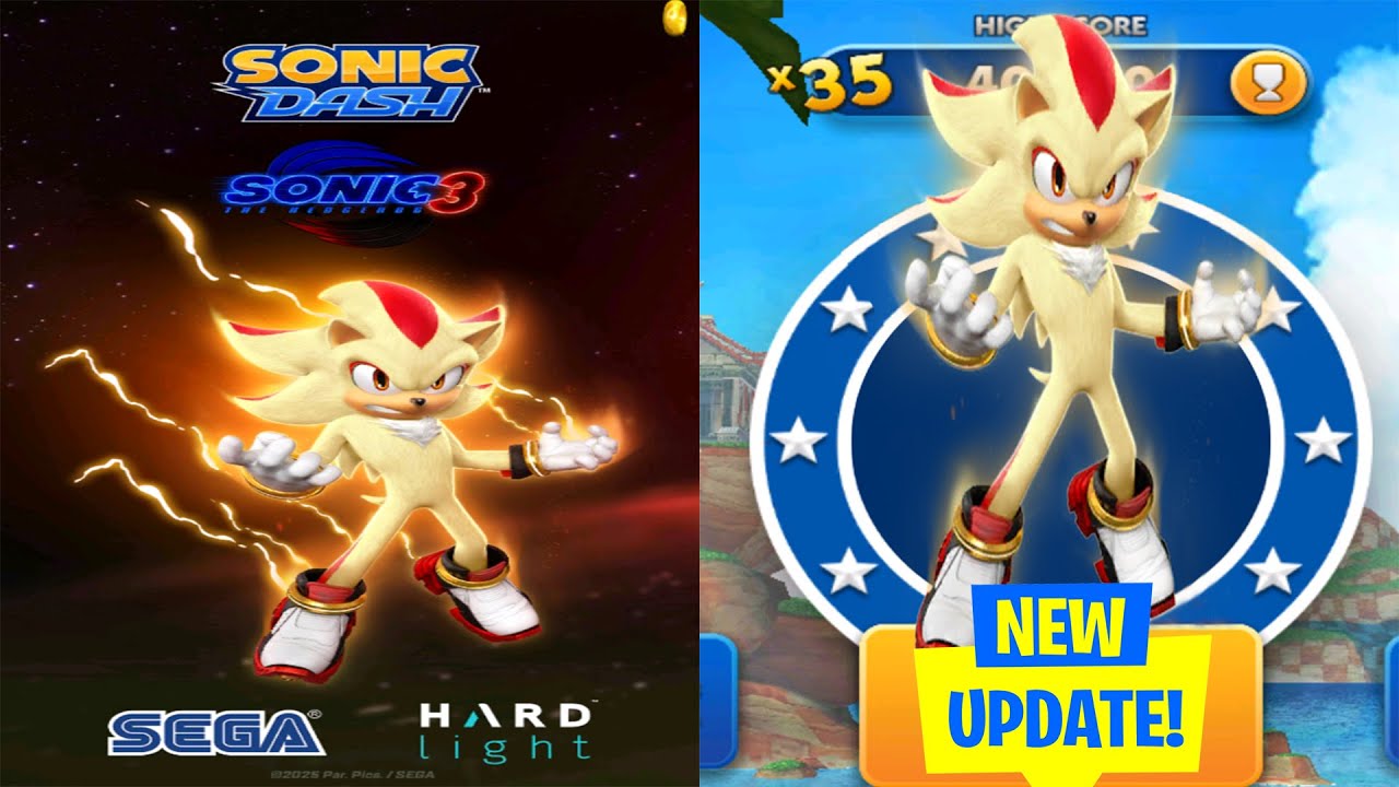 Sonic Dash New Update - Movie Super Sonic Event is Here! (android, ios ...
