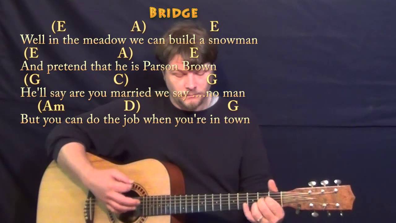 Winter Wonderland (Christmas) C Major - Acoustic Guitar Instrumental ...