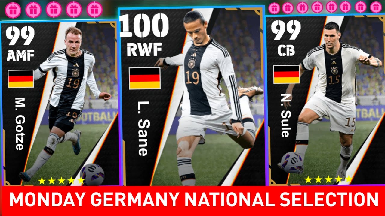 Monday National Selection Germany Pack In efootball 2023 Mobile ...