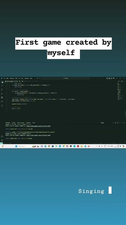 Snake Game by using Python Code #shorts #imaginedragons #python #coding ...